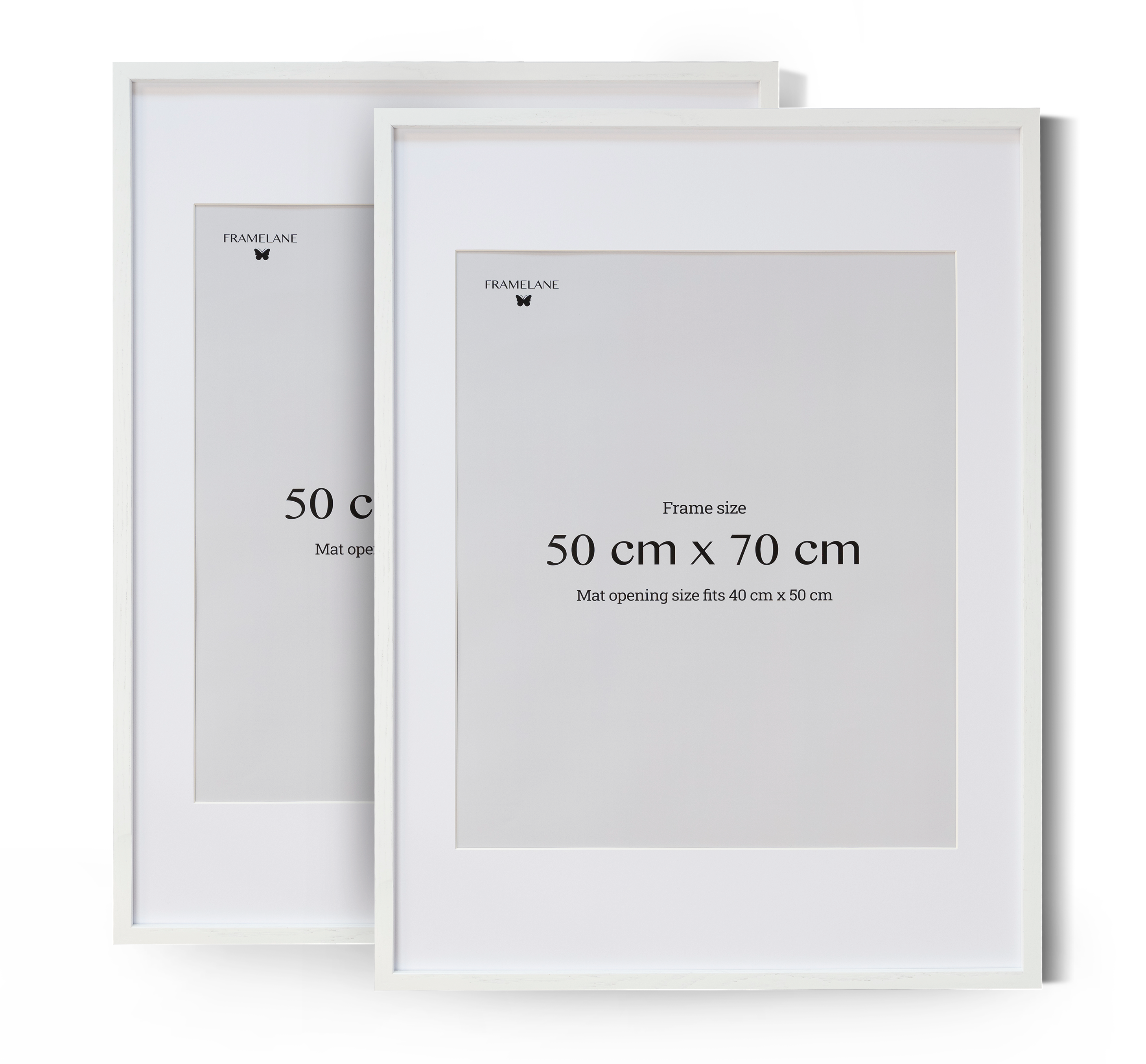 2 White Oak Frames, 50x70 cm,